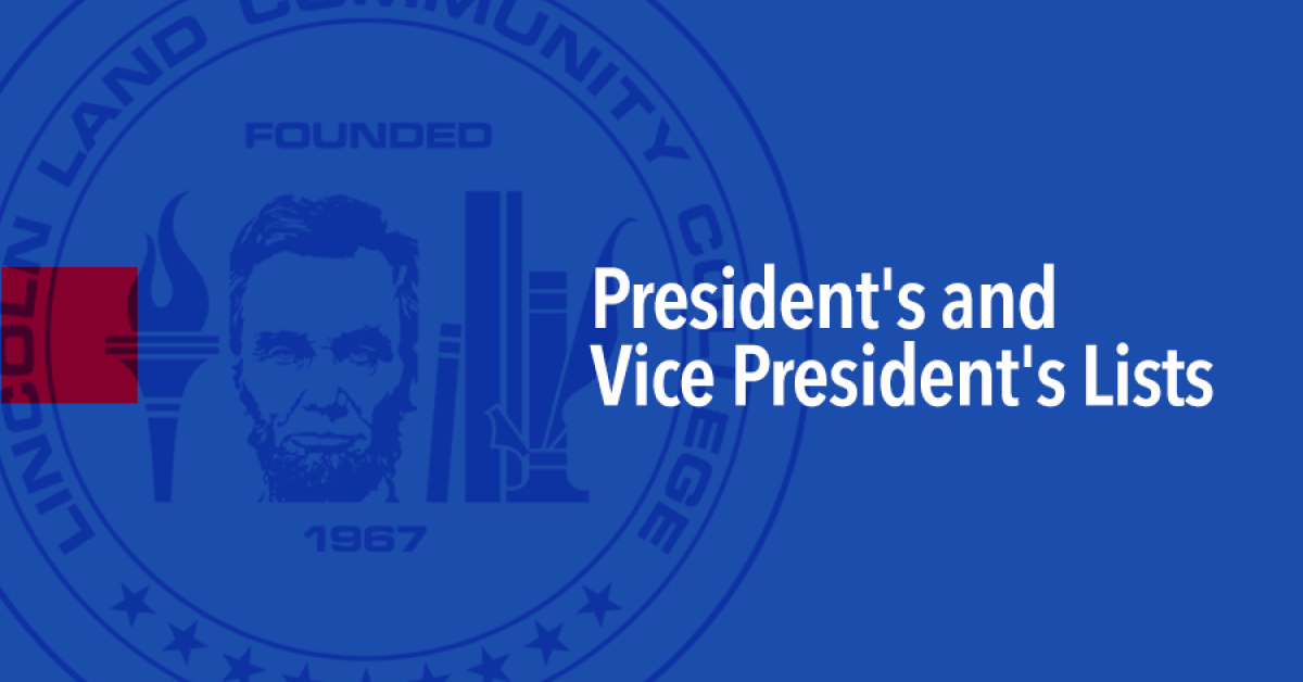 LLCC announces fall 2024 President's and Vice President's lists ...