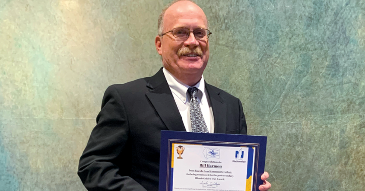 LLCC professor Bill Harmon honored | Lincoln Land Community College